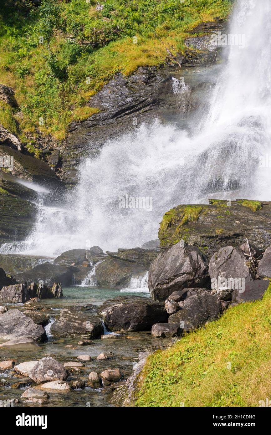 Steinsdalsfossen waterfall and landscape in Norway Stock Photo - Alamy