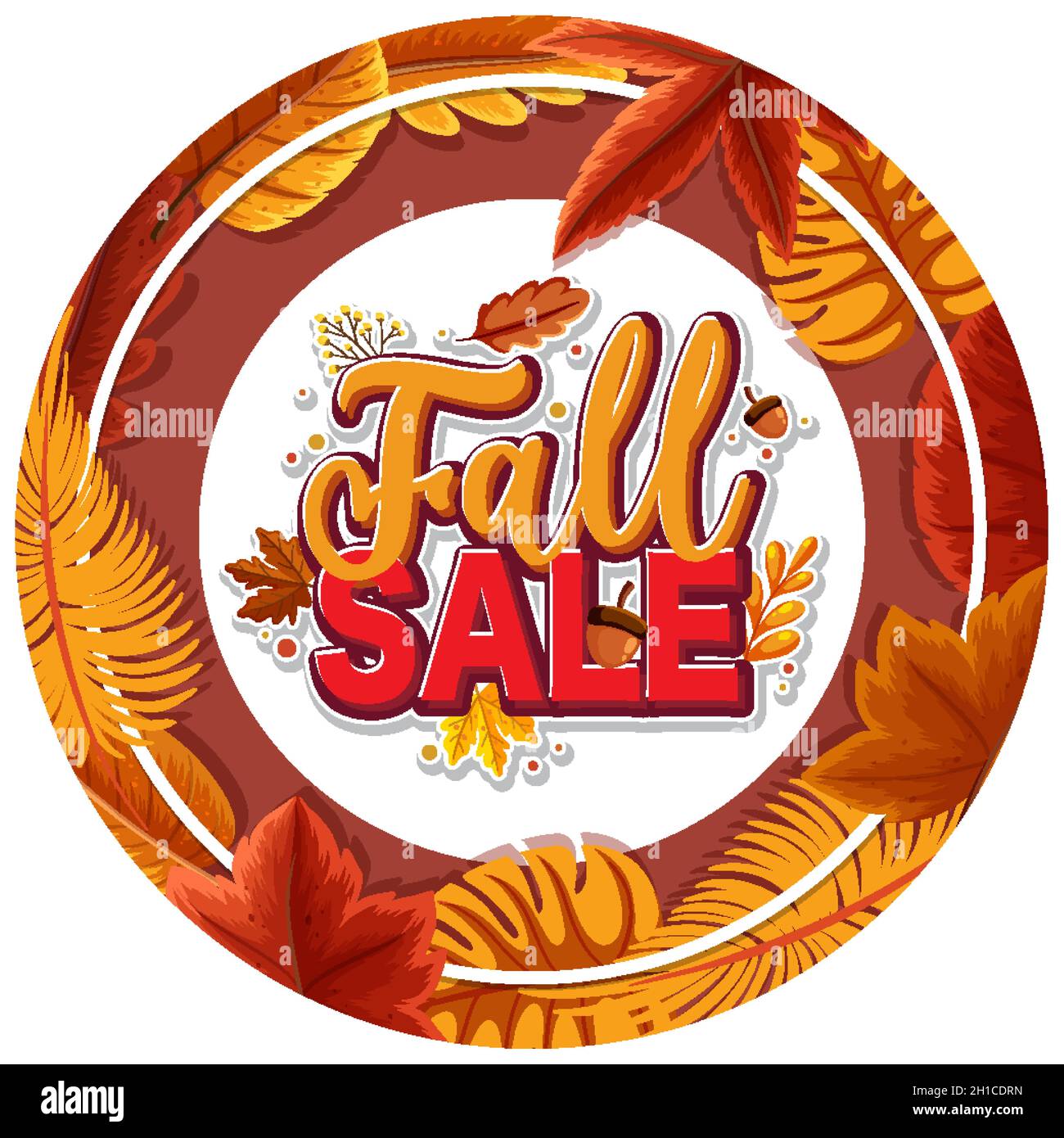 Fall sale banner template illustration Stock Vector Image & Art - Alamy