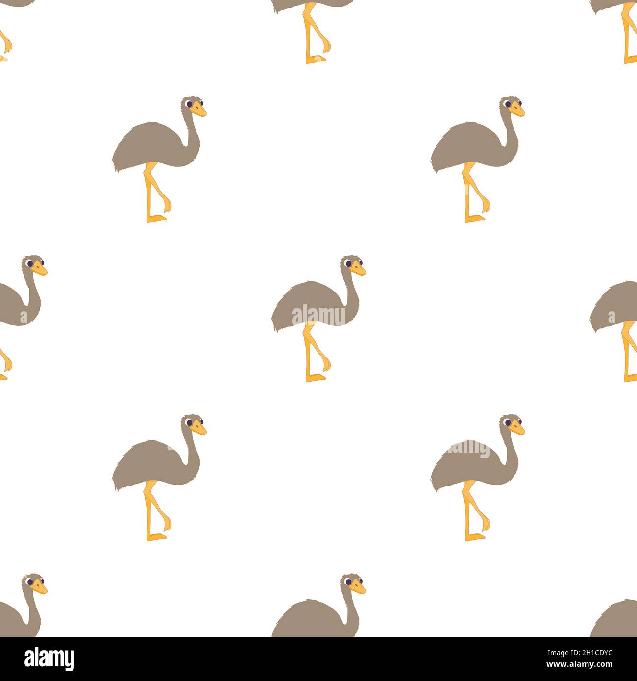 Ostrich pattern seamless background texture repeat wallpaper geometric ...