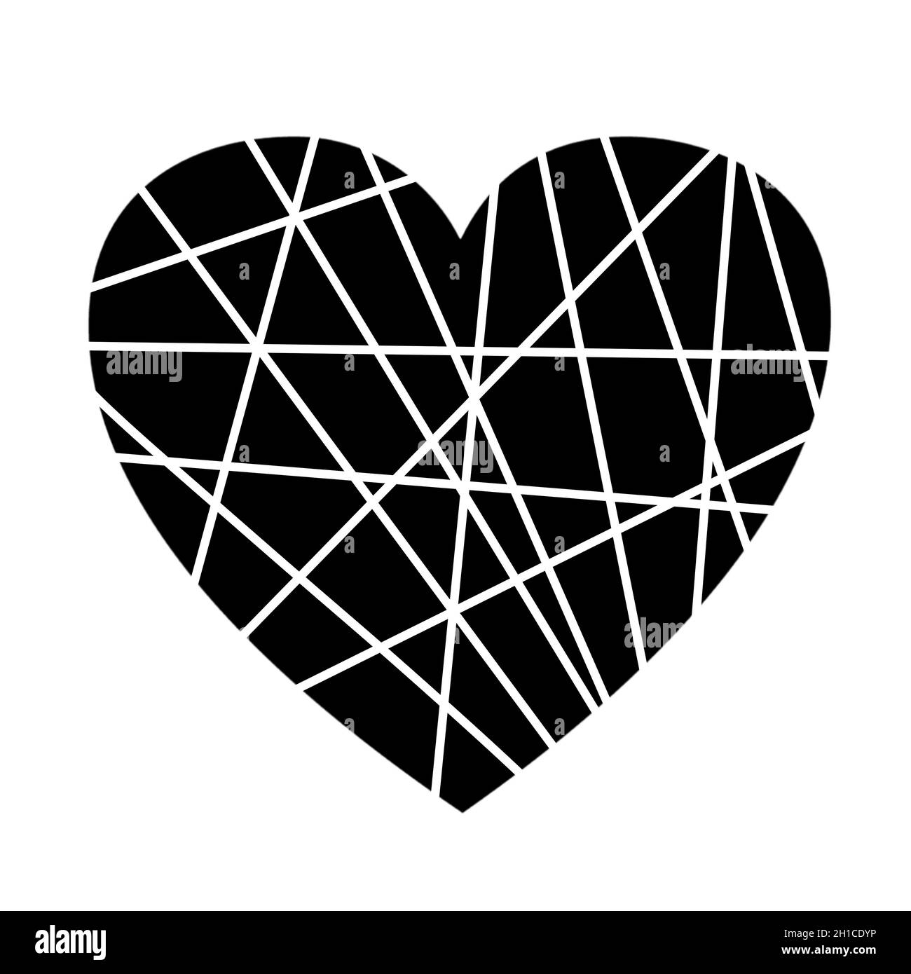 Symbols valentines day Black and White Stock Photos & Images - Alamy
