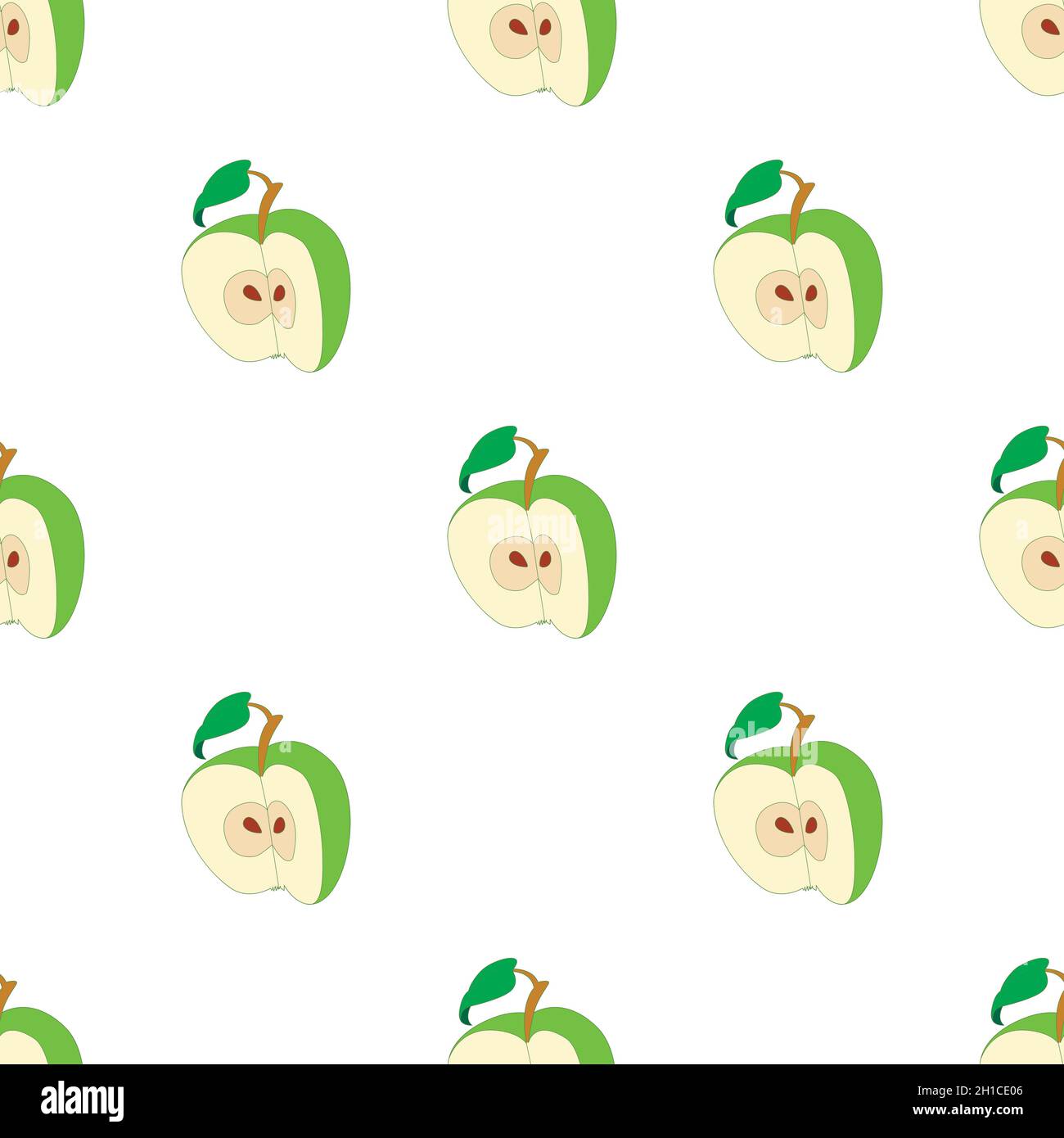 Half apple pattern seamless background texture repeat wallpaper ...