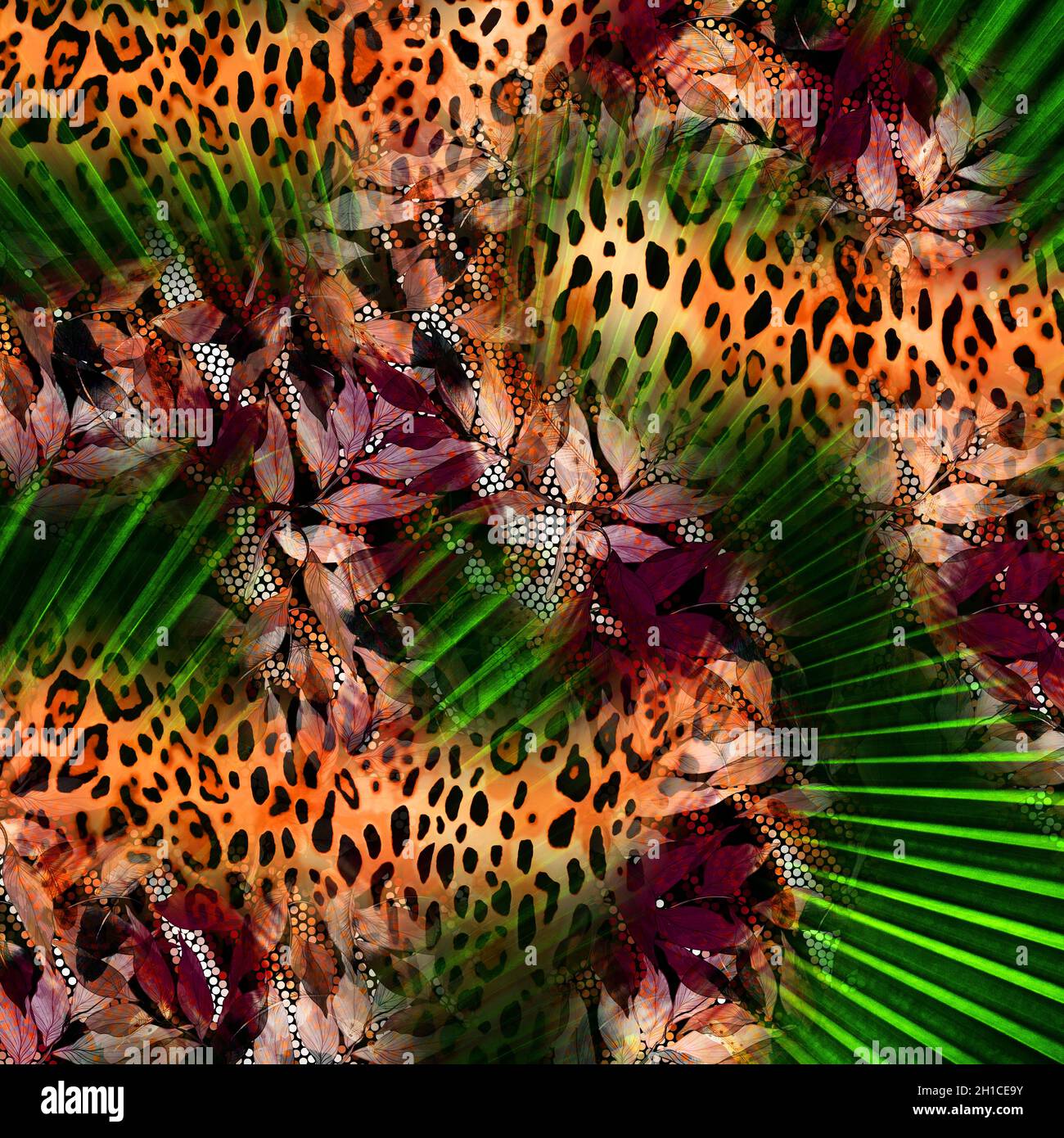 Botanical composition abstract background for amazing fabric background ...