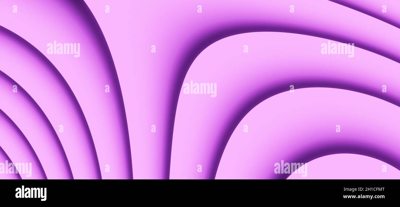 Abstract layered background with curves of pink color Stock Photo - Alamy