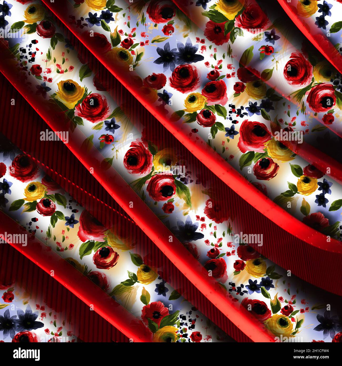 Botanical composition abstract background for amazing fabric background ...