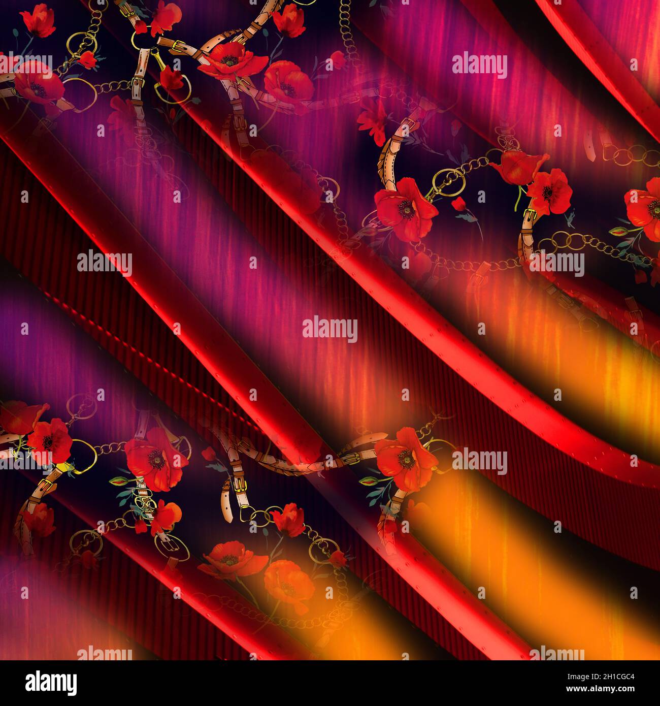 Botanical composition abstract background for amazing fabric background ...