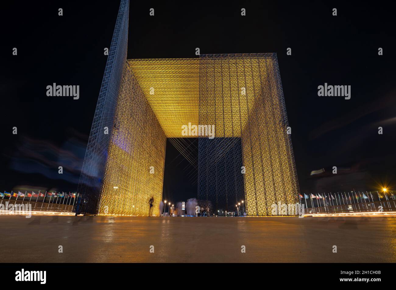 Dubai, United Arab Emirates - October 3, 2020: Dubai EXPO 2020 entrance ...