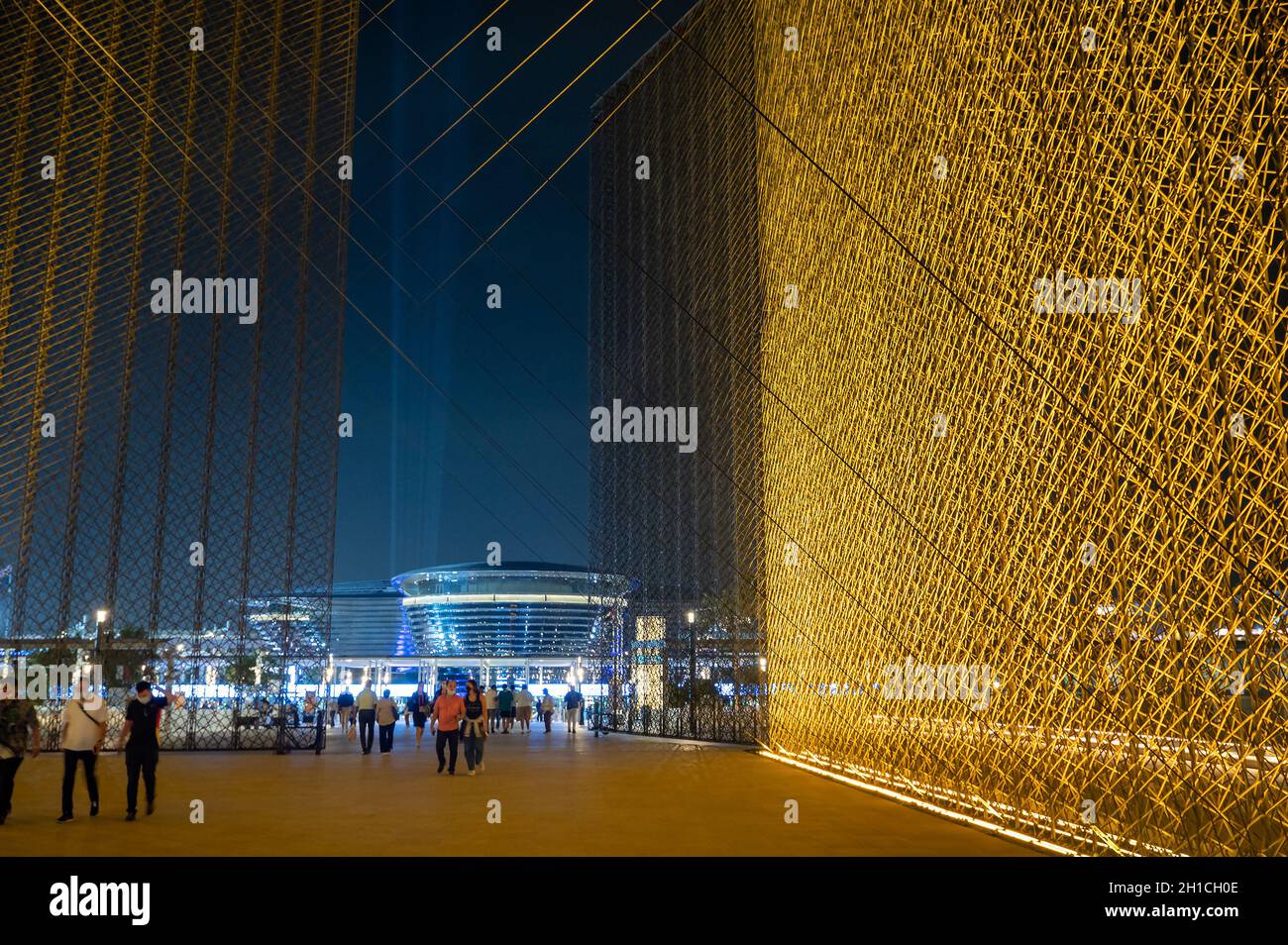 Dubai, United Arab Emirates - October 3, 2020: Dubai EXPO 2020 entrance ...