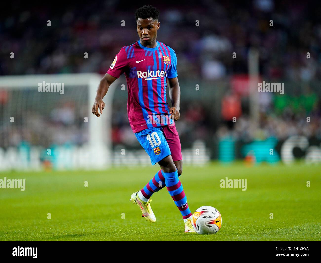Ansu Fati of FC Barcelona during the La Liga match between FC Barcelona ...