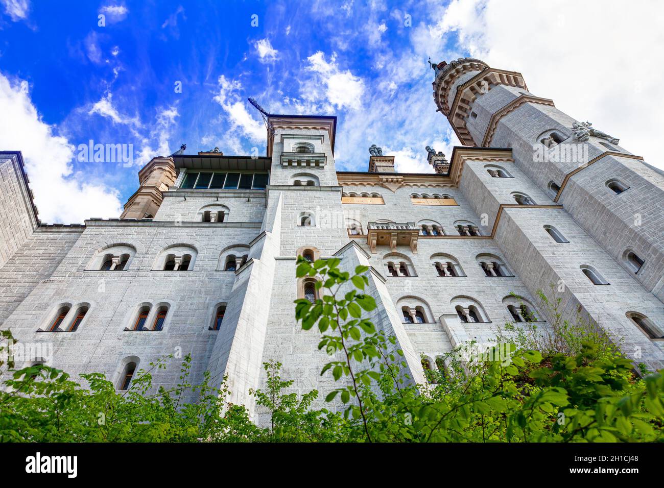 Neuschwanstein Castle Tower Balcony High Resolution Stock Photography ...