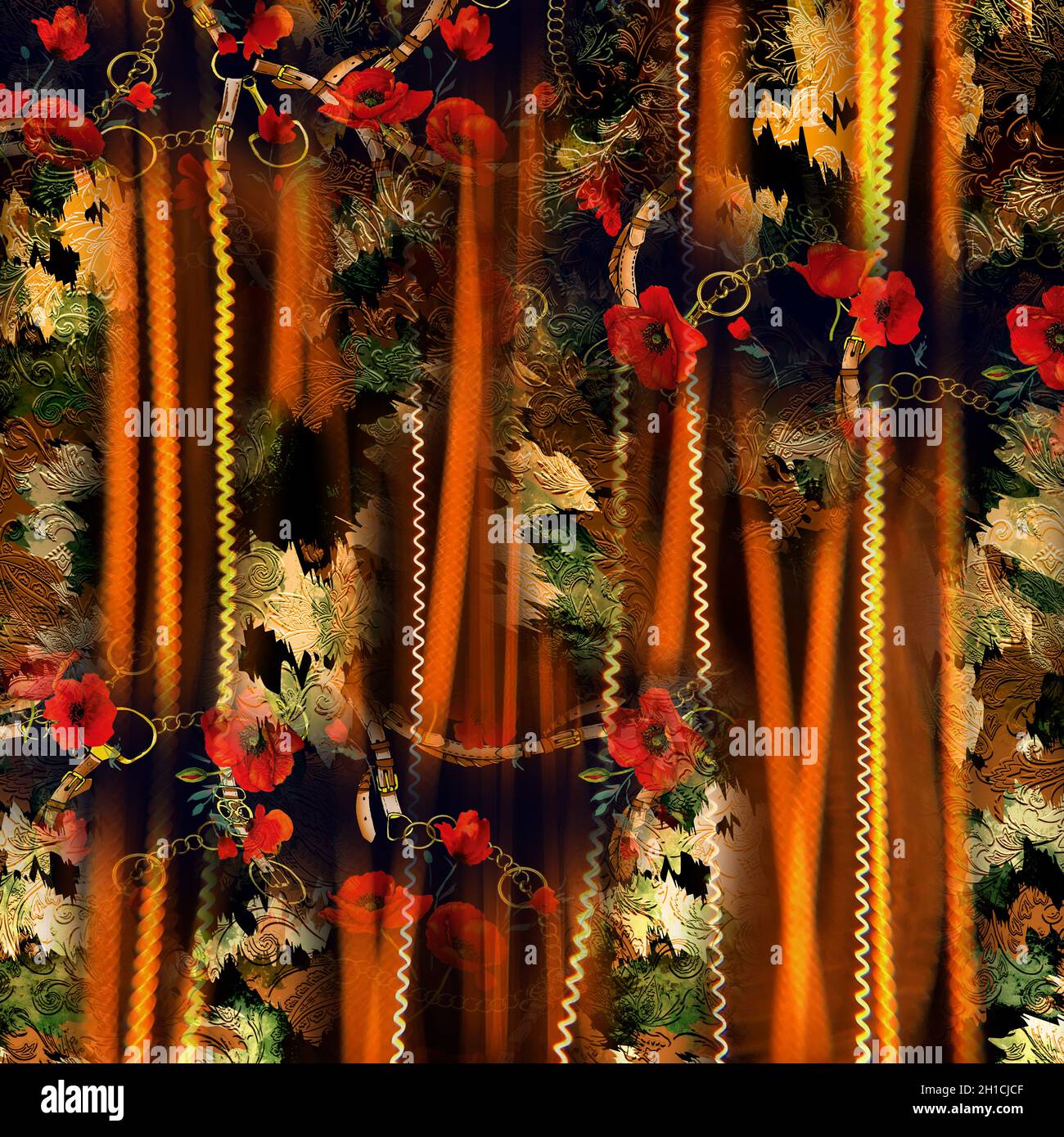 Botanical composition abstract background for amazing fabric background ...
