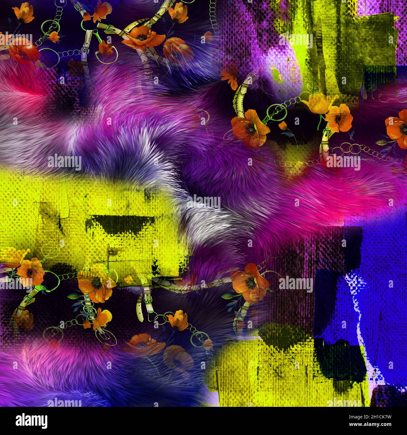 Botanical composition abstract background for amazing fabric background ...