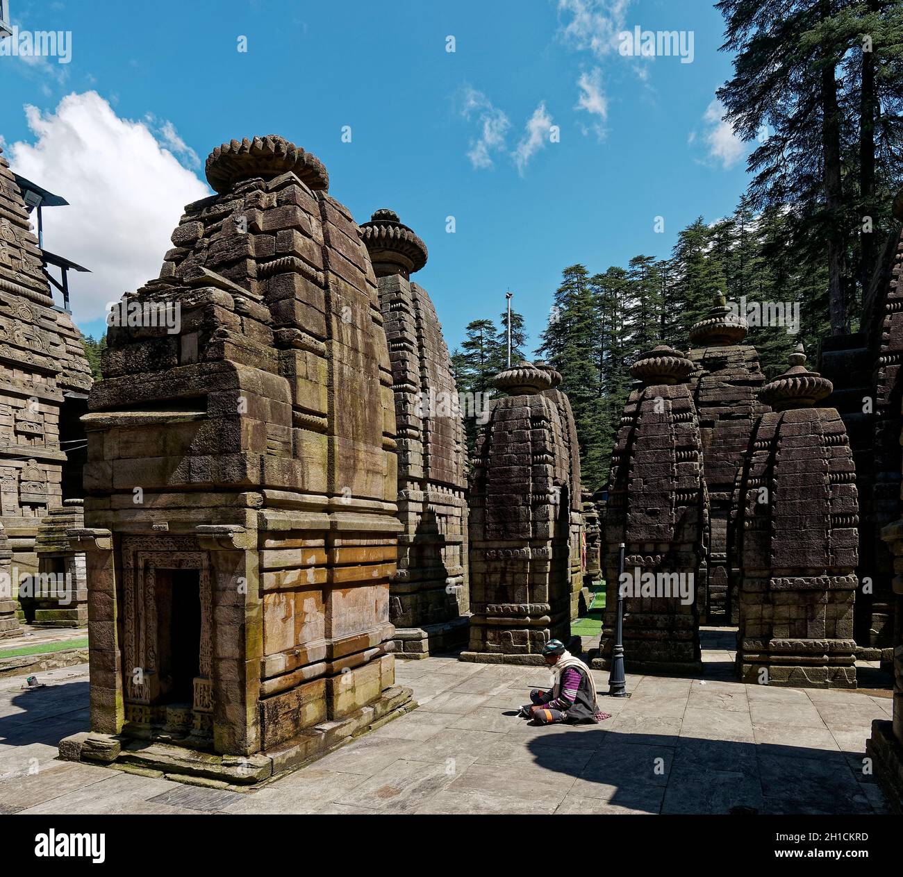 Group of temple in one complex hi-res stock photography and images - Alamy