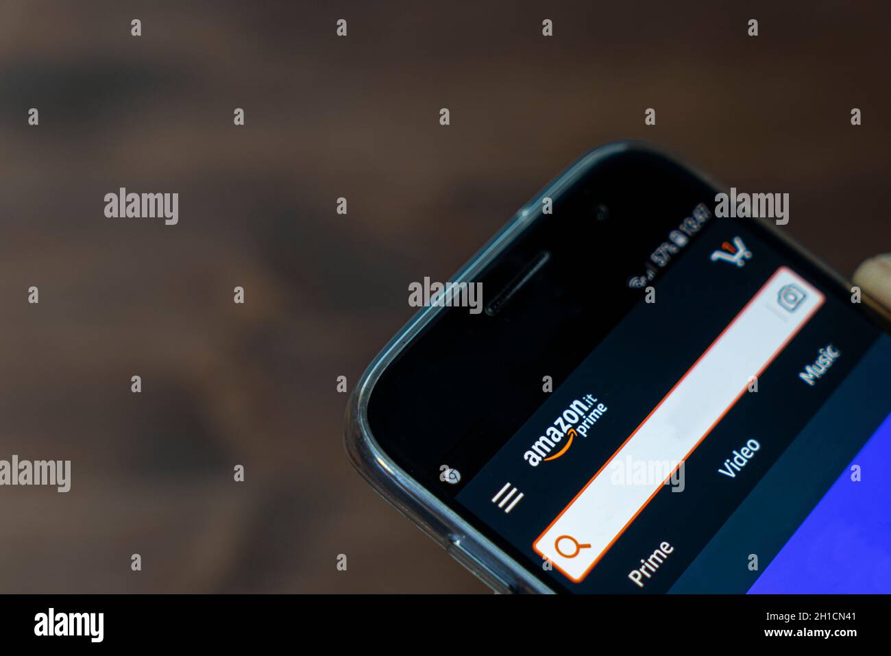 the Amazon app on a mobile phone Stock Photo - Alamy