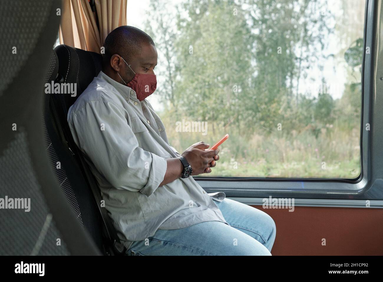 Man riding bus hi-res stock photography and images - Alamy