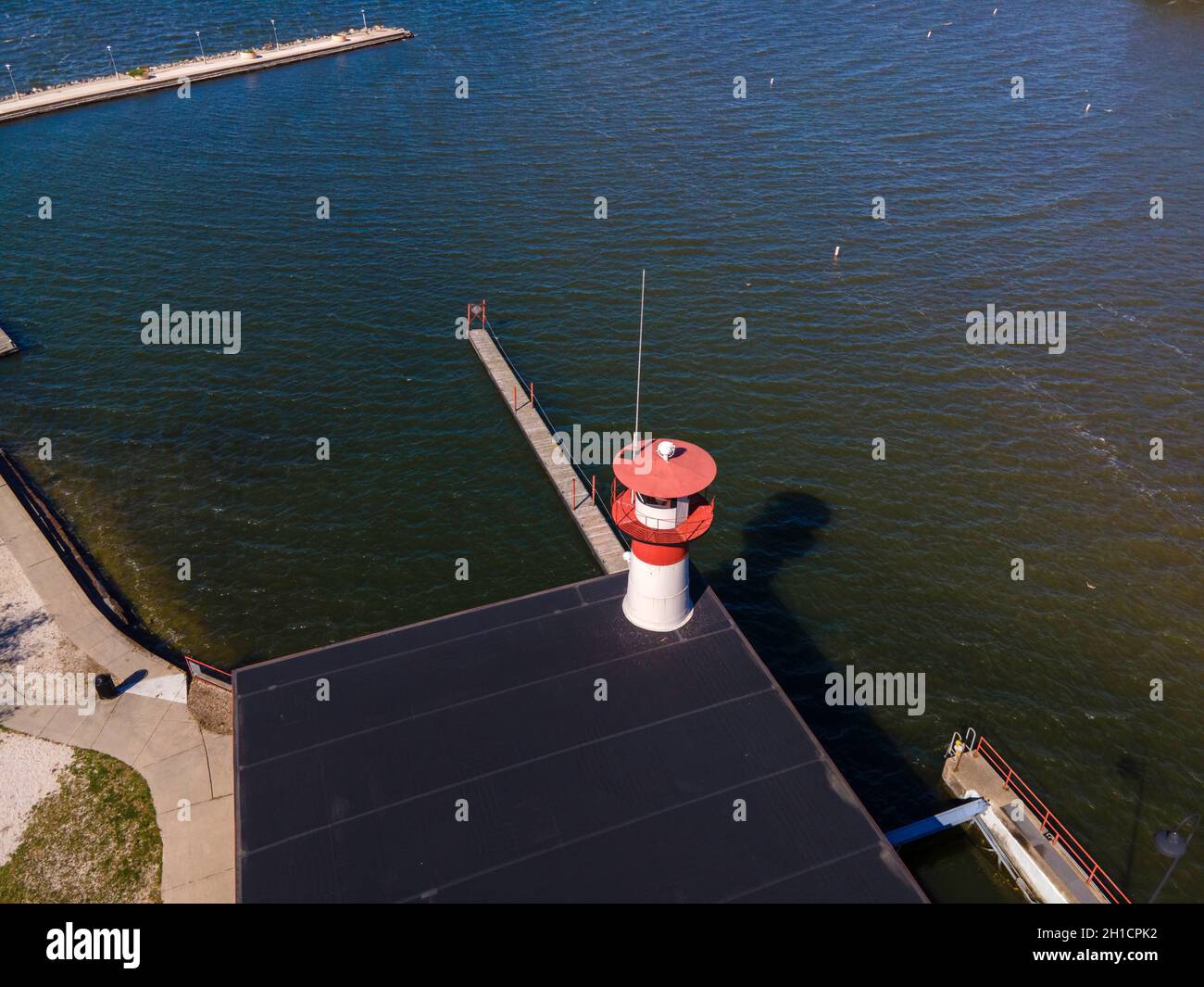 Aerial photograph of the Tenney Park Lock, Tenney Park, Madison ...