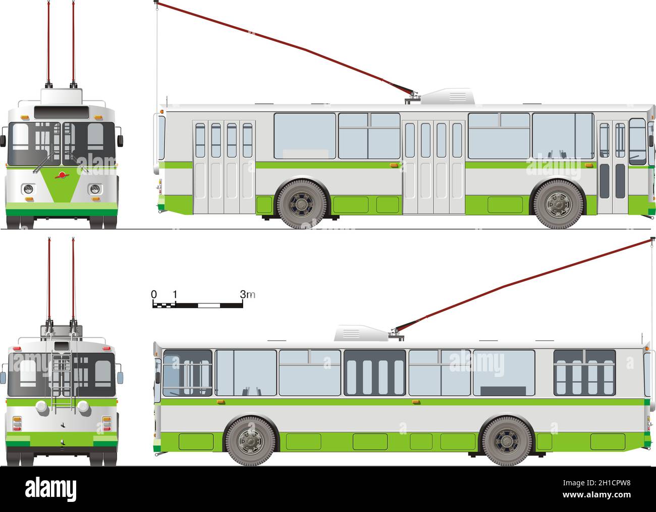 Soviet bus Stock Vector Images - Alamy