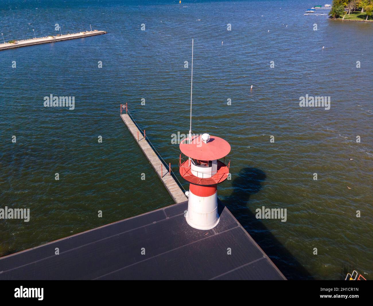 Aerial photograph of the Tenney Park Lock, Tenney Park, Madison ...