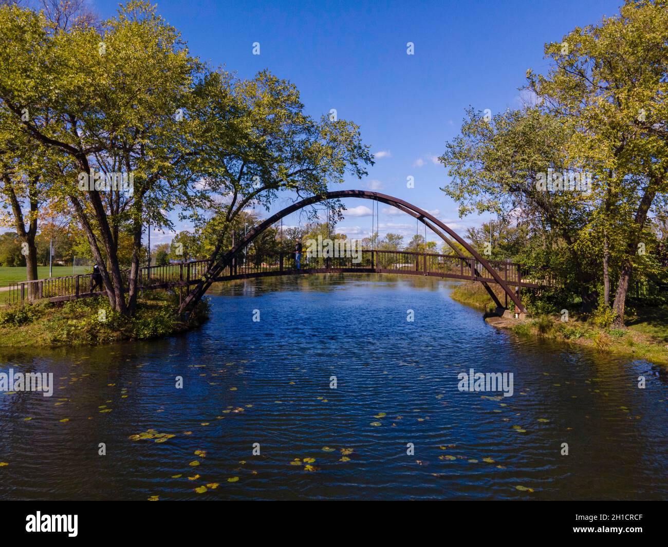 Aerial photograph of Tenney Park, Madison, Wisconsin, USA Stock Photo ...