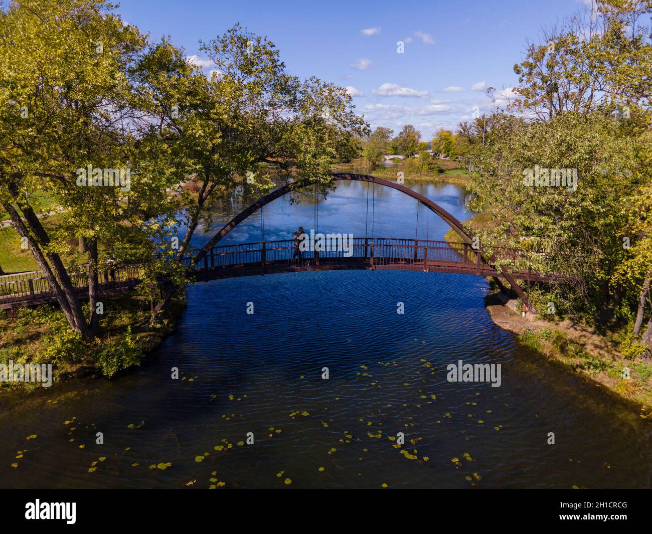 Aerial photograph of Tenney Park, Madison, Wisconsin, USA Stock Photo ...