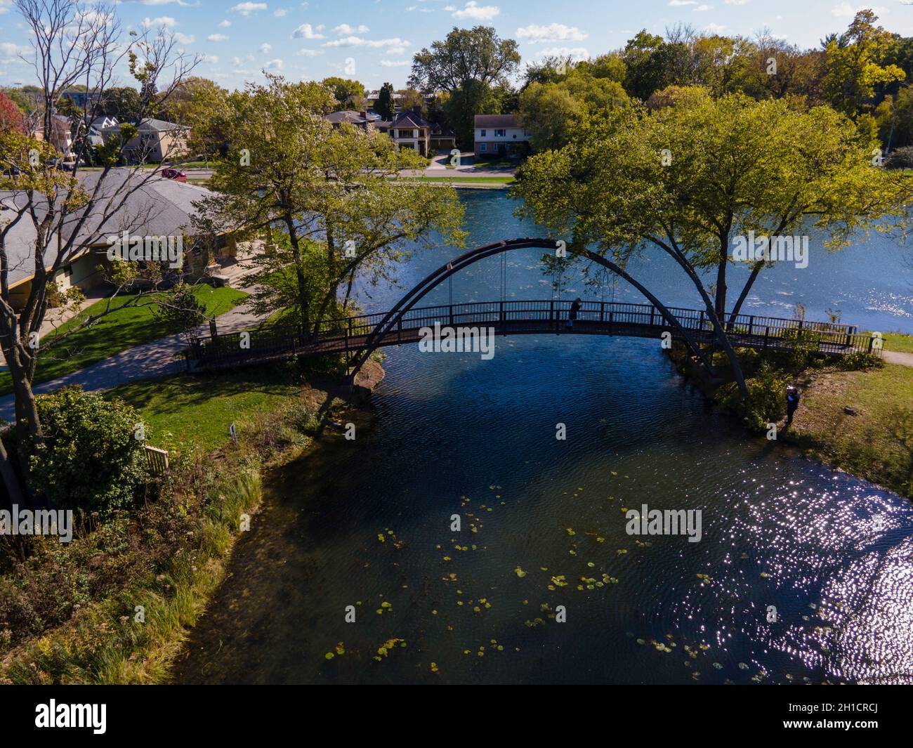 Aerial photograph of Tenney Park, Madison, Wisconsin, USA Stock Photo ...