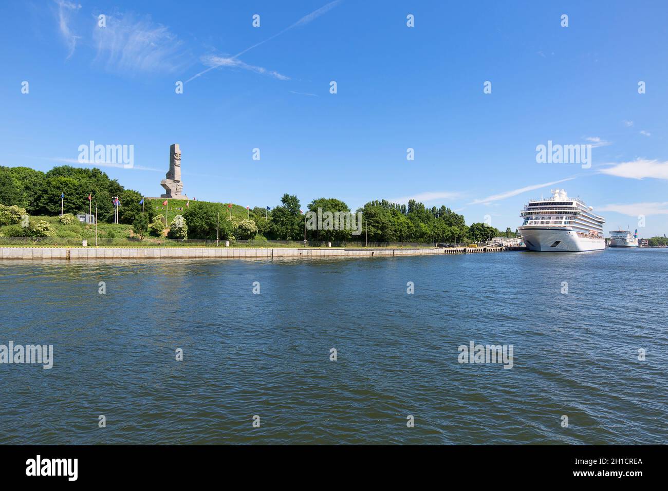 GDANSK - WESTERPLATTE, POLAND - JUNE 5, 2018: Westerplatte Monument in ...