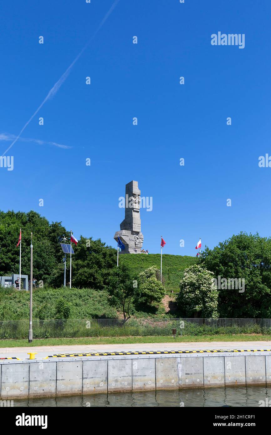 GDANSK - WESTERPLATTE, POLAND - JUNE 5, 2018: Westerplatte Monument in ...