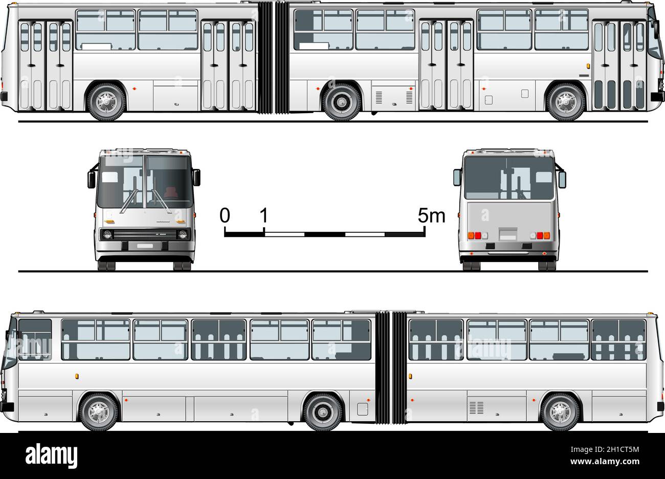 detailed urban bus. Available EPS-10 vector format separated by groups ...
