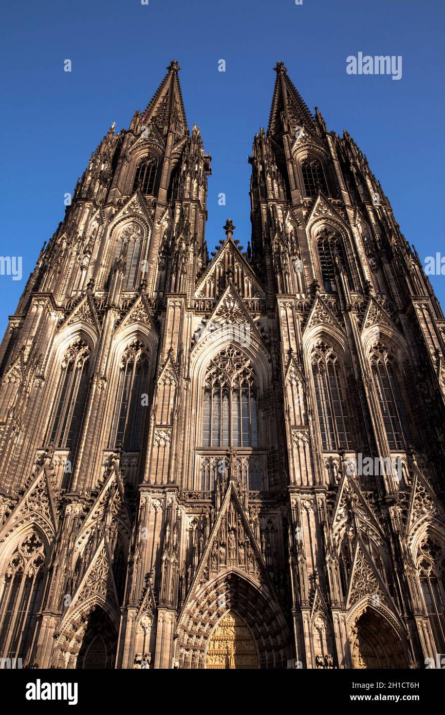 after the removing of a 30 meter high scaffolding, which was hanging at ...