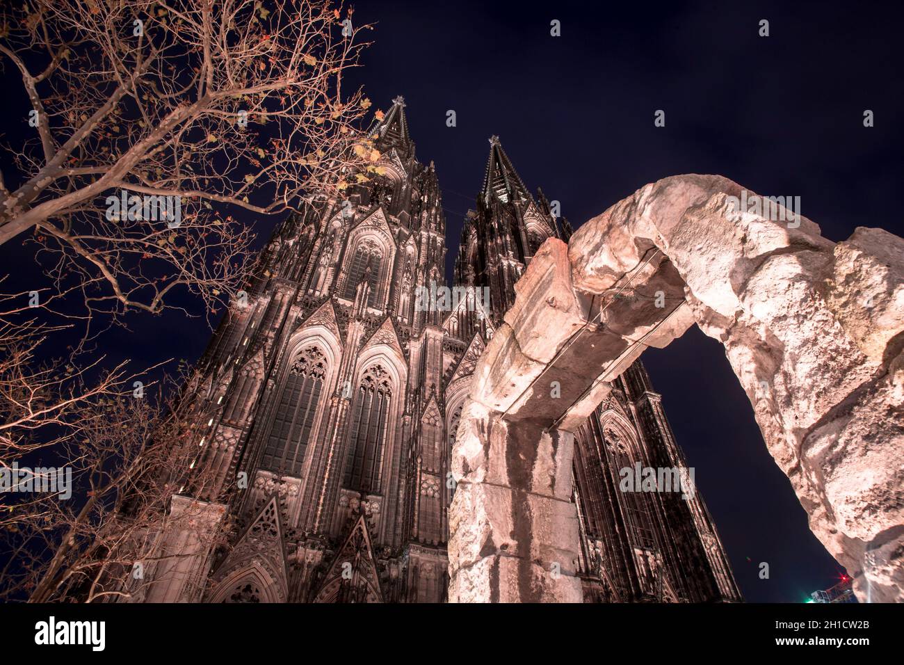 part of the Roman North portal of the Roman city wall in front of the ...