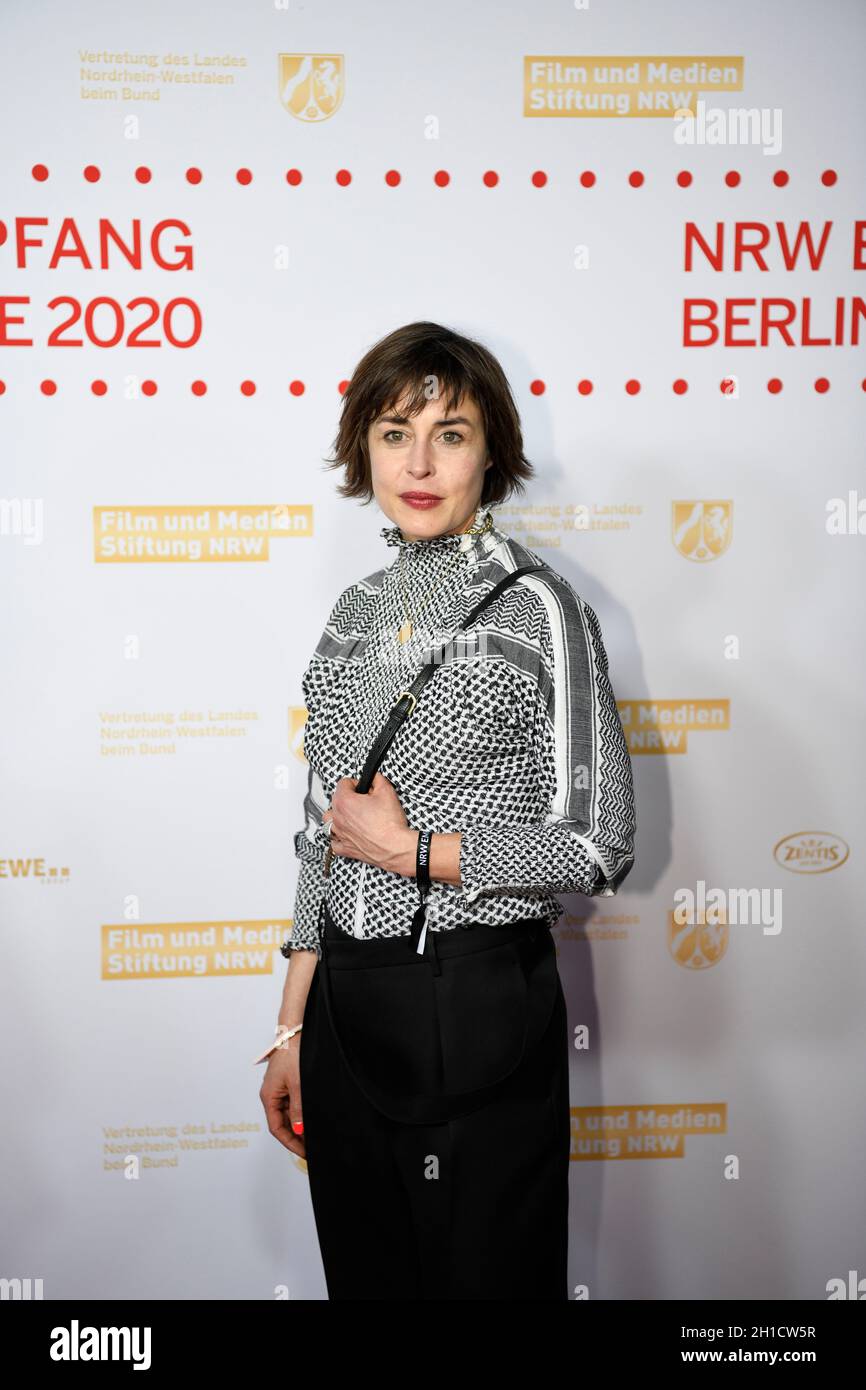 Susanne Wolff attends the red carpet at the reception of north rhine ...