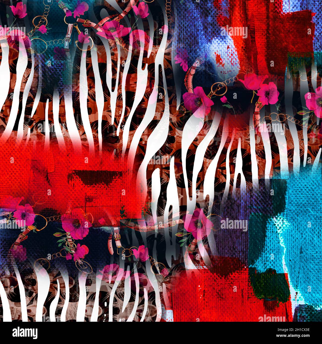 Botanical composition abstract background for amazing fabric background ...