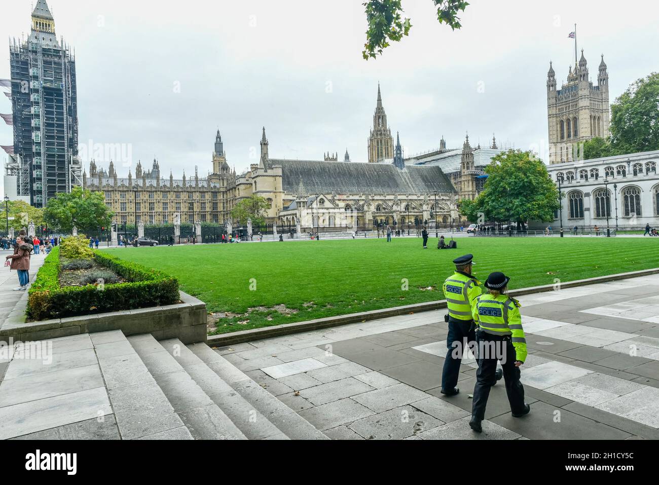 Police officers patrol parliament square hi-res stock photography and ...