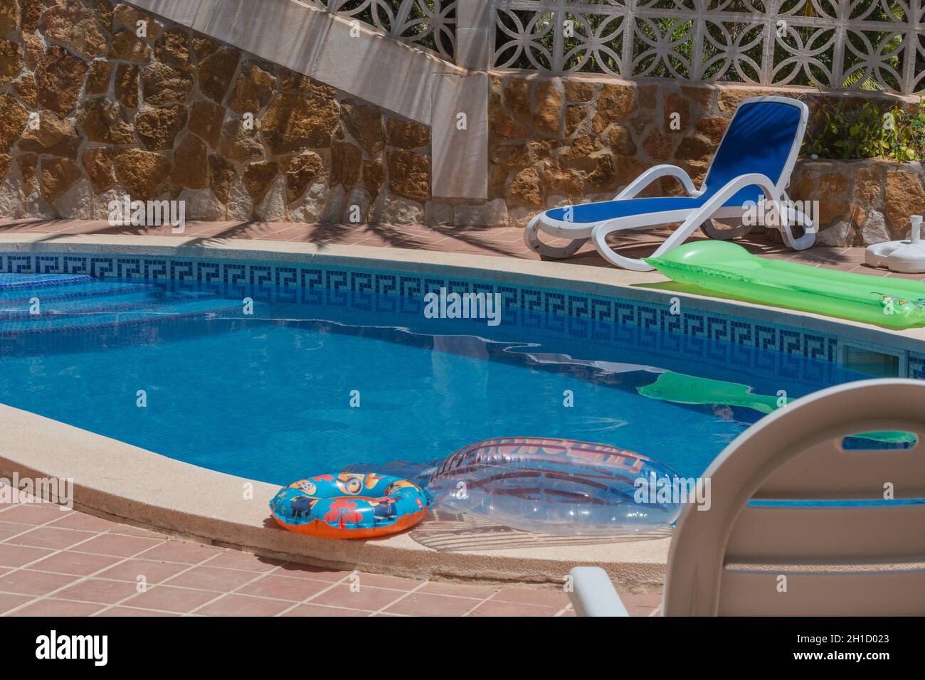 PAGUERA, MALLORCA, SPAIN - MAI 31, 2016: Luxury swimming pool with ...