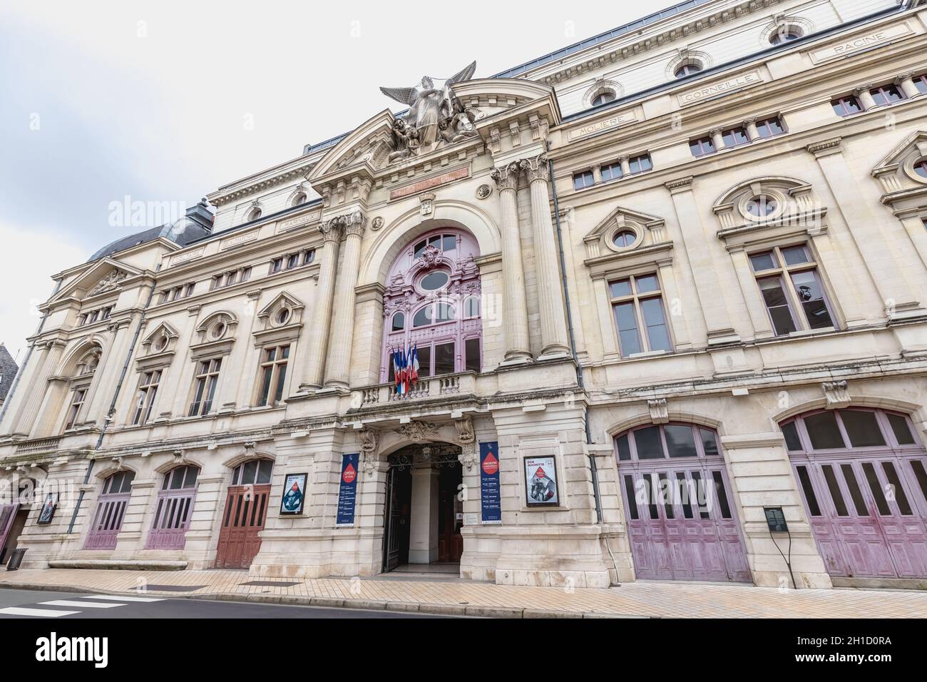 Tours, France - February 8, 2020: architectural detail of the Grand ...