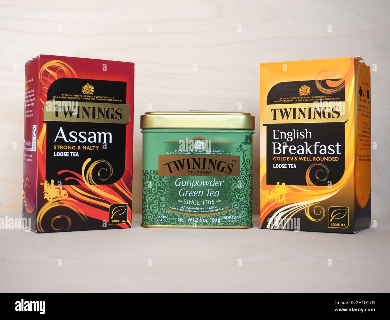 Packets of green tea hi-res stock photography and images - Alamy