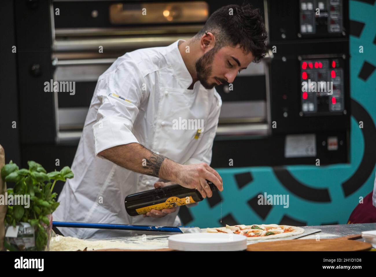 London, UK. 18th Oct, 2021. Pizza & Pasta show at London Olympia is ...