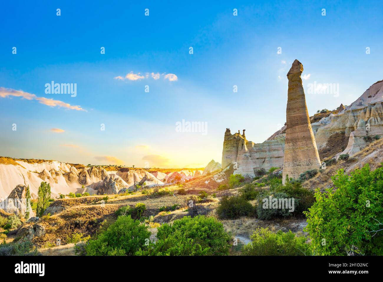Sunset sky in Cappadocia, the Valley of Love Stock Photo - Alamy