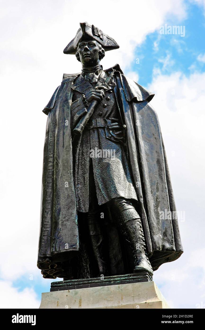 GREENWICH, LONDON, ENGLAND, UK - AUGUST 07: General James Wolfe in ...
