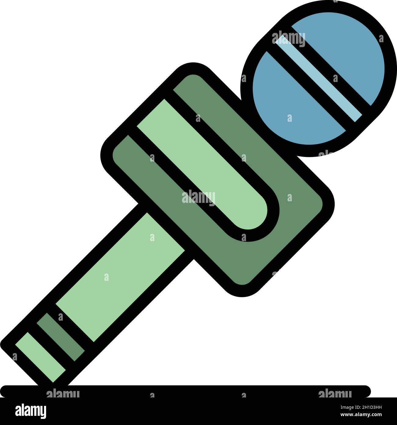 Interview microphone icon. Outline interview microphone vector icon ...