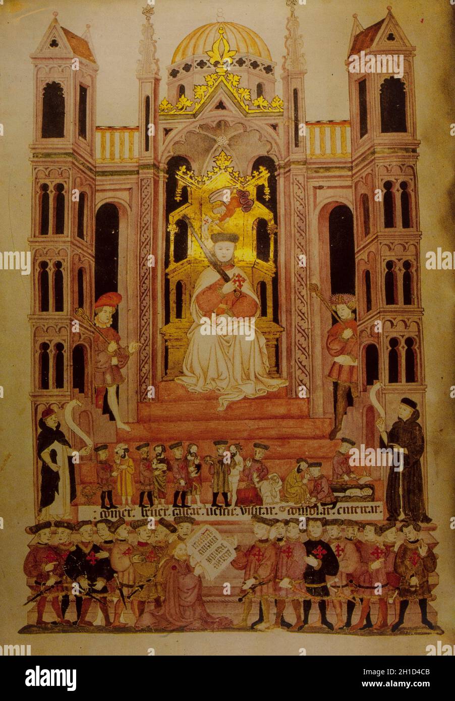 Ceremony with Grand Master of Calatrava, Don Luis de Guzman at Alba ...