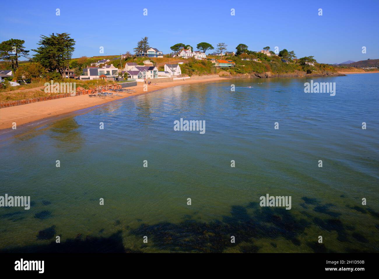 Abersoch Wales south coast Llyn Peninsula popular coast seaside town ...