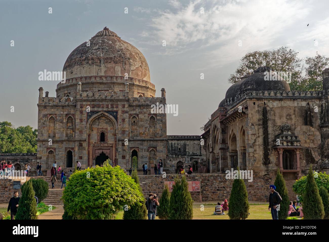 Bada Gumbad and Three Domed Mosque Stock Photo - Alamy