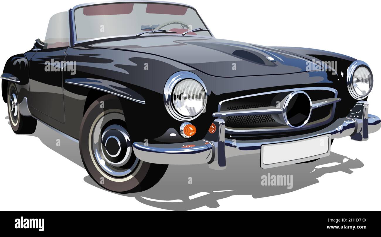 retro sport car. Available EPS-10 vector format separated by groups and ...