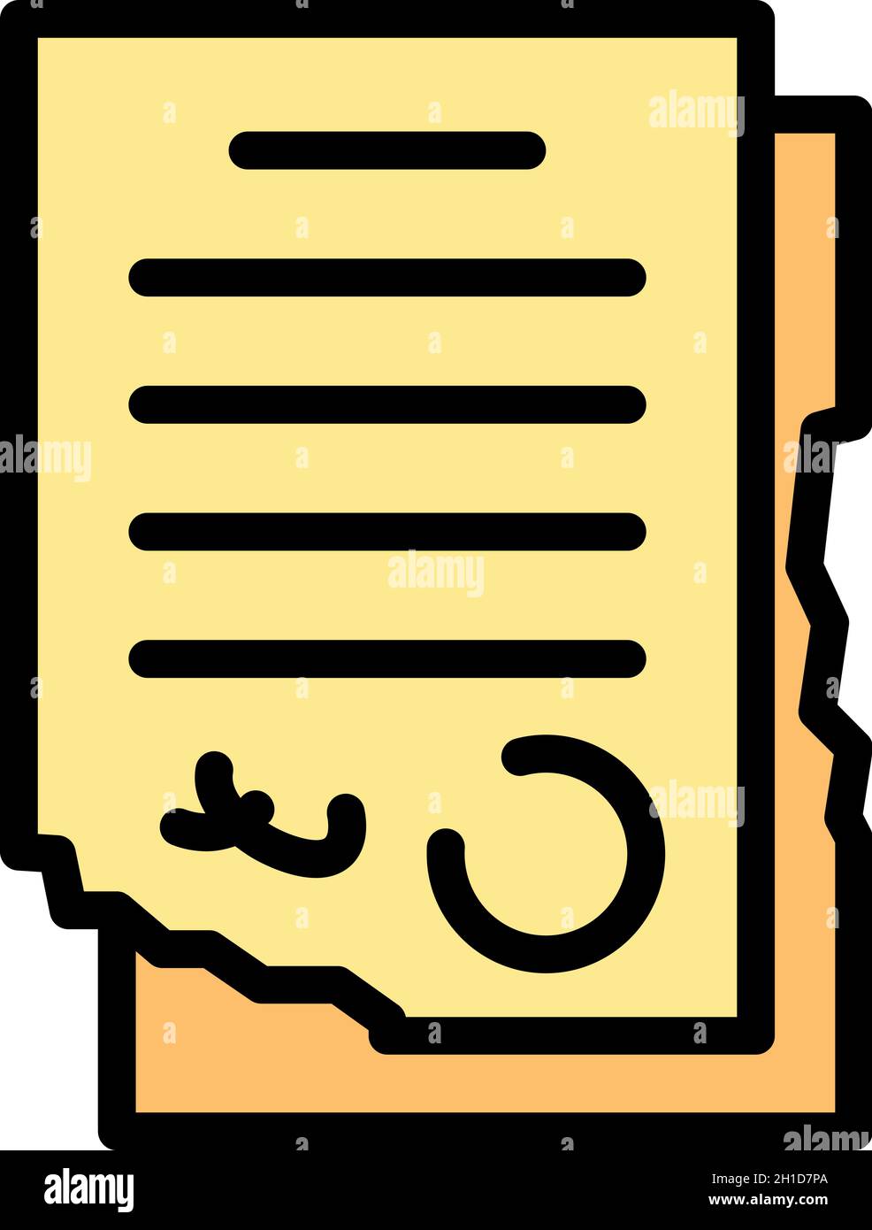 Homeless man document icon. Outline homeless man document vector icon ...