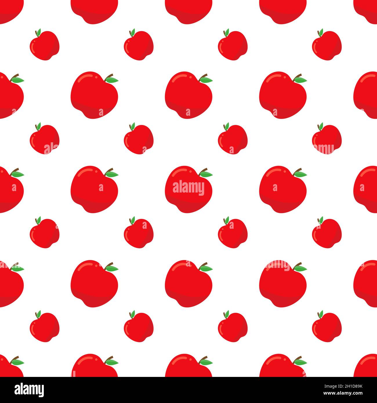 Bright seamless pattern with red apples. apples pattern isolated Stock ...