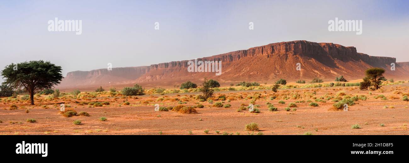 Rock formation in the Sahara, near the salt lake Iriki, Morocco, Africa ...