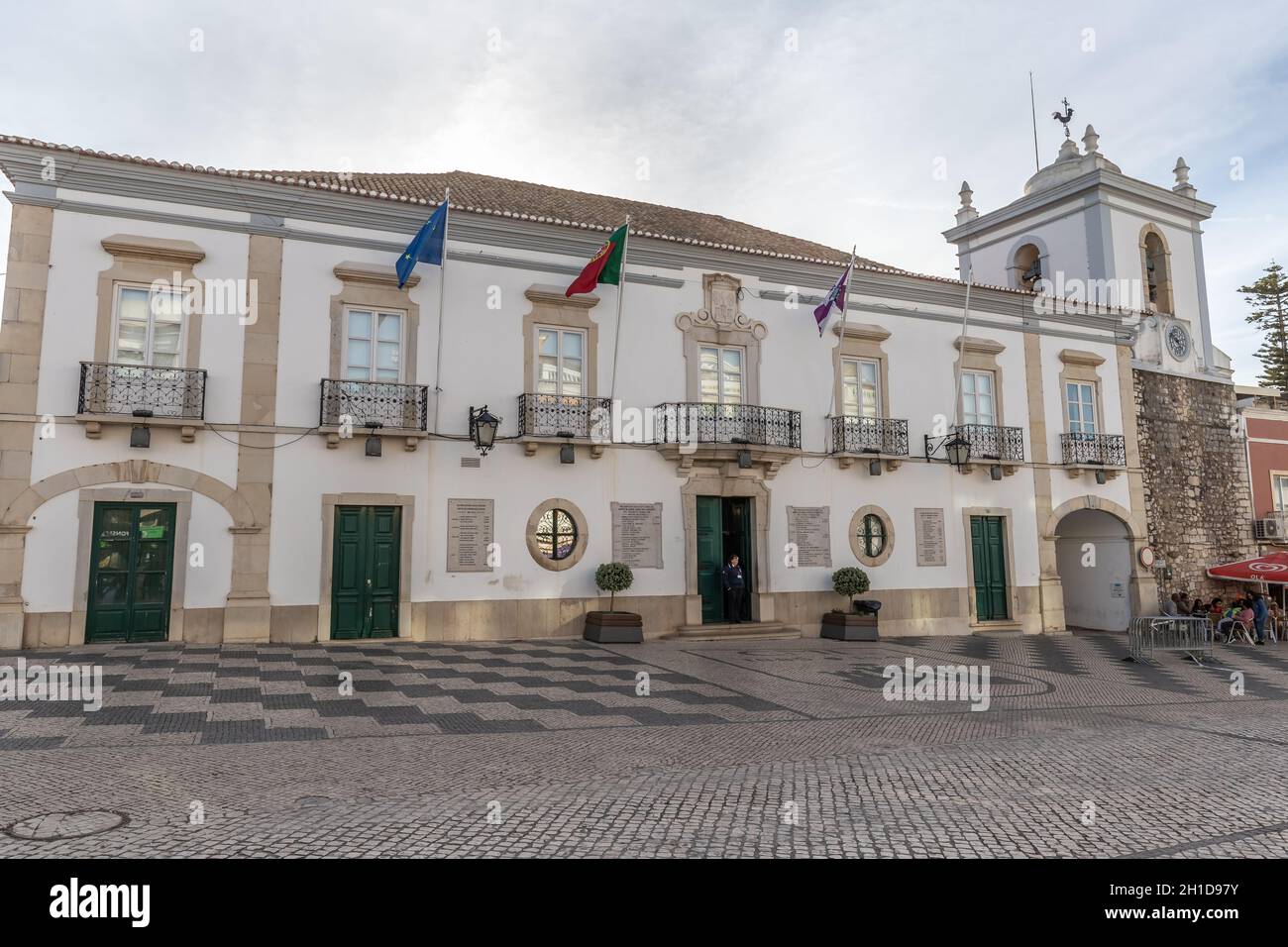 Loule, Faro, Portugal - February 25, 2020: detail of architecture of ...