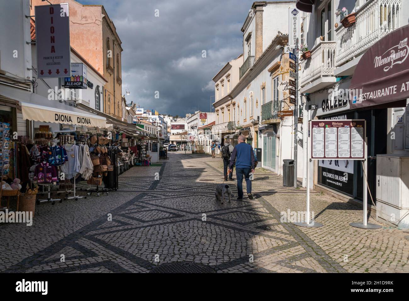 Street view in Albufeira, Algarve, Portugal Stock Photo - Alamy