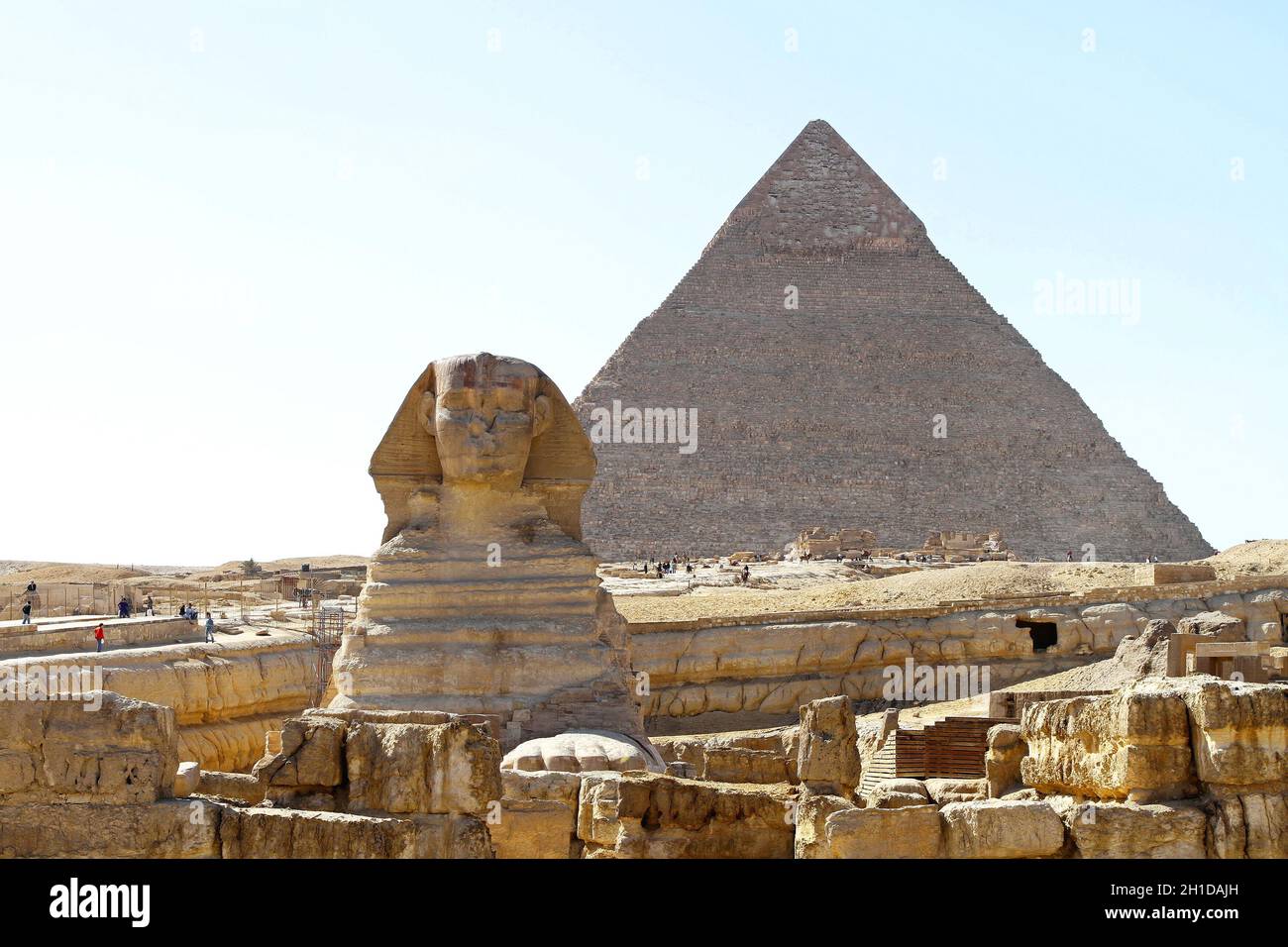 GIZA, EGYPT - FEBRUARY 27: A Sphinx in Giza on FEBRUARY 25, 2010. The ...
