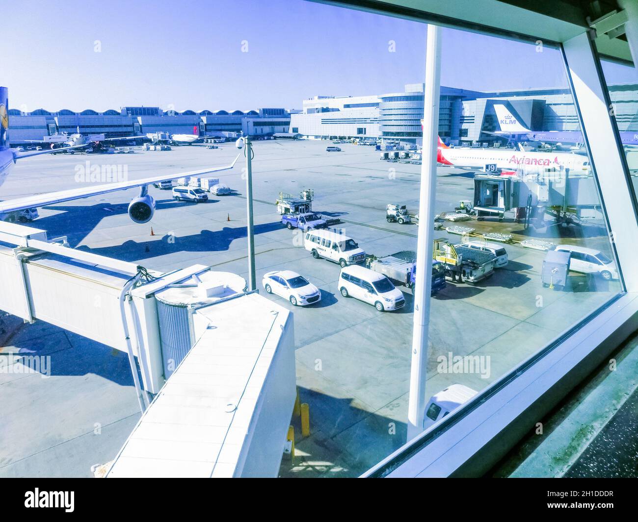 Miami, Florida, USA - November 29, 2019: The view of the Miami Airport ...